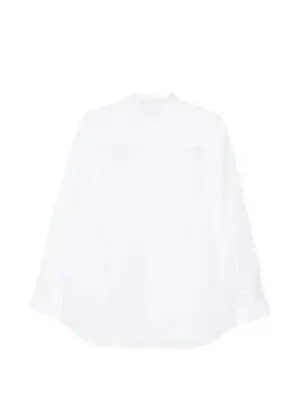 Comme Des Garçons Logo-embroidered Chest-pocket Shirt