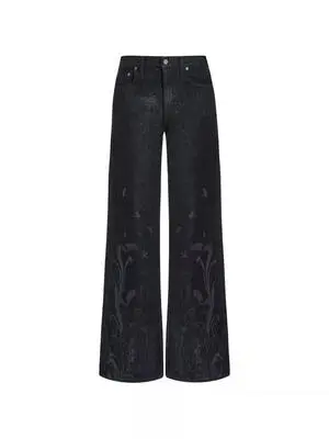 CONTESSA MILLS Tarot Floral-print Jeans - Blue