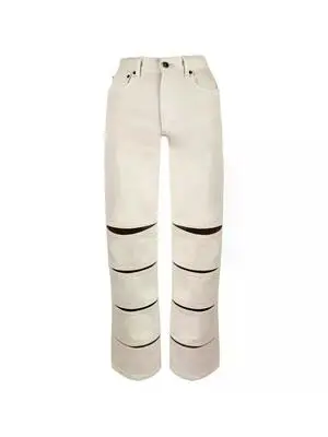 CONTESSA MILLS Arcana Cut-out Jeans - Neutrals
