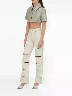 CONTESSA MILLS Arcana Cut-out Jeans - Neutrals