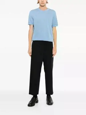 Brioni Sea Island Piqué Cotton T-shirt - Blue