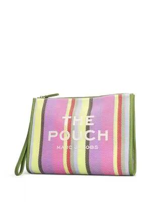 Marc Jacobs The Pouch Striped Clutch Bag - Red