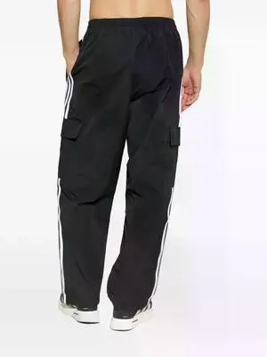 Adidas Logo-embroidered Side-stripe Cargo Pants