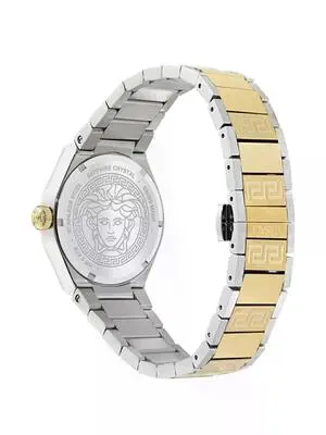 Versace V-auria 35mm Watch With Two-tone Bracelet