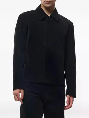 OMAR AFRIDI Francis Flocked Denim Jacket
