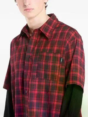 WASTED Age Tartan-pattern Shirt