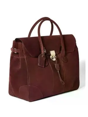 Brunello Cucinelli Suede Boston Bag