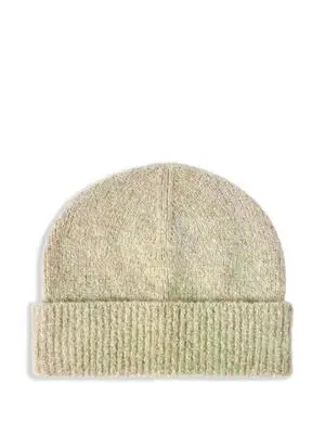 Brunello Cucinelli Brunello Cucinelli Virgin Wool, Silk And Cashmere Ribbed Beanie Neutrals