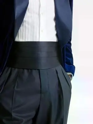 Brunello Cucinelli Silk And Cotton Satin Cummerbund - Blue