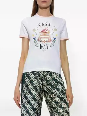 Casablanca Graphic Print T-shirt - White