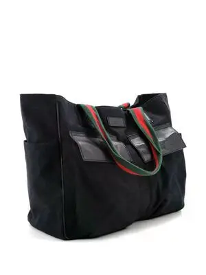 Gucci Gg Canvas Medium Tote Bag With Web Handle
