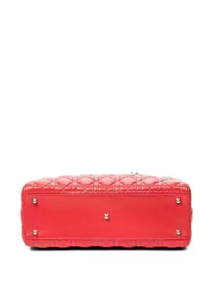 Dior Lady Cannage Shoulder Bag - Red