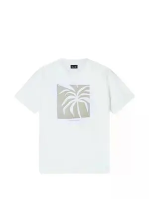 Armani Exchange Palm Print T-shirt - White