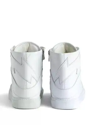 Zadig&Voltaire High-top Leather Sneakers - White