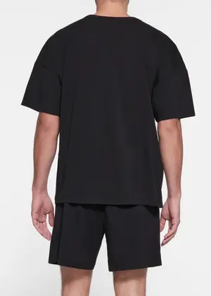 SKIMS Relaxed Cotton T-shirt - Black