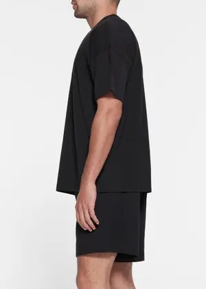 SKIMS Relaxed Cotton T-shirt - Black