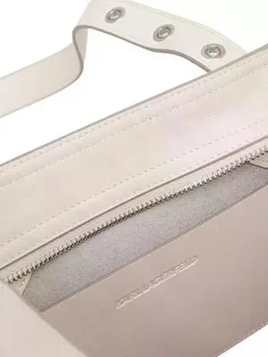 Karl Lagerfeld Eyelet Embellished Buckle Tote Bag - Neutrals