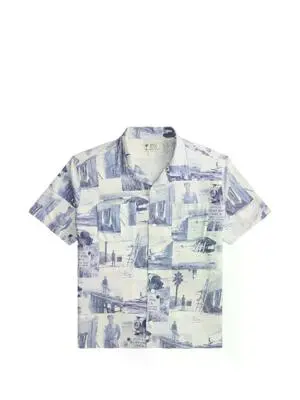 Ralph Lauren Graphic-print Short-sleeve Shirt - Blue