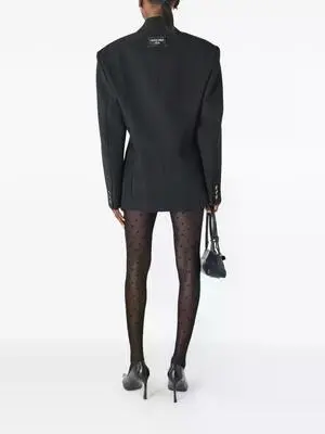 MARINE SERRE Tailored Wool Serge Jacket With Gold Buttons