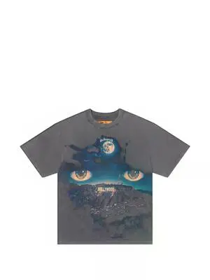 GODSPEED Hills Have Eyes Graphic-print Washed T-shirt - Grey