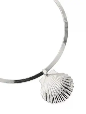 JENNIFER BEHR Dune Shell Pendant Necklace - Silver