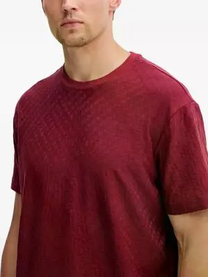Armani Exchange Logo-jacquard Crew-neck T-shirt