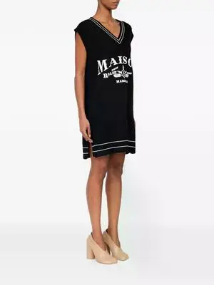 MAISON MARGIELA Wool Knitted Dress - Black