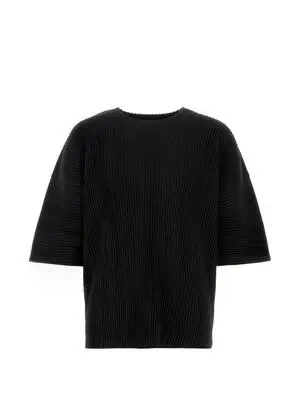 Issey Miyake Pleated T-shirt - Black