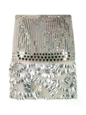 Alberta Ferretti Embellished Mini Skirt