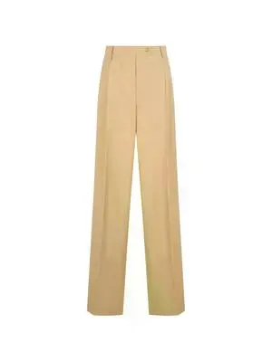 Alberta Ferretti High-waisted Pleated Trousers