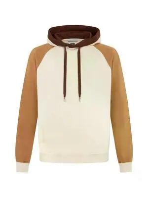 Fedeli Colour-block Raglan Sleeve Hoodie - Neutrals
