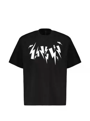 Neil Barrett Graphic-print Cotton T-shirt - Black
