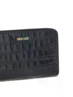 Roberto Cavalli Croc-effect Zip-around Wallet