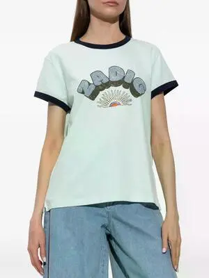 Zadig&Voltaire Walk Logo-print Ringer T-shirt - Blue