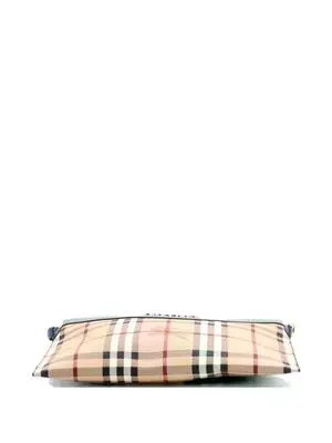 Burberry Peyton Haymarket Coated Canvas Crossbody Bag