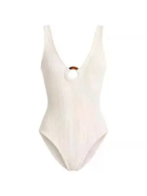 Hunza G Celine Swimsuit - Neutrals