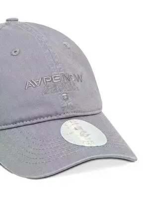 AAPE BY *A BATHING APE Logo-embroidered Baseball Cap - Grey