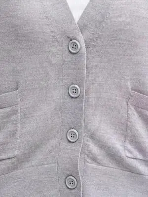 BENETTON Button-up Patch Pocket Cardigan