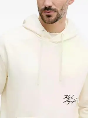 Karl Lagerfeld Embroidered Logo Hoodie