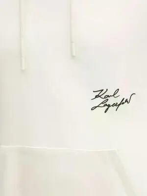 Karl Lagerfeld Embroidered Logo Hoodie