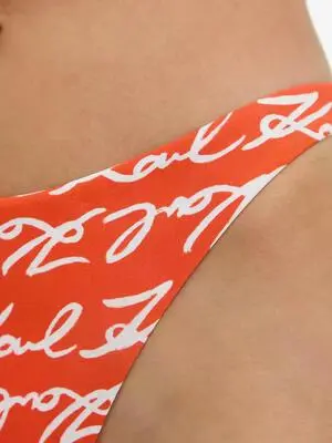Karl Lagerfeld Script Print Bikini Bottoms