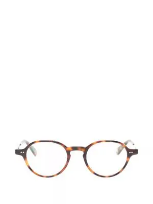 Garrett Leight Loma Round Frame Eyeglasses - Brown