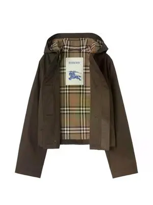 Burberry Cropped Tropical Gabardine Parka
