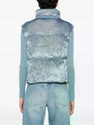 Herno Quilted Velvet Zip-up Gilet