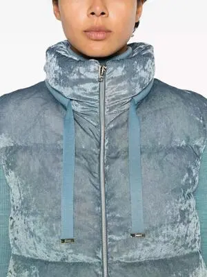 Herno Quilted Velvet Zip-up Gilet