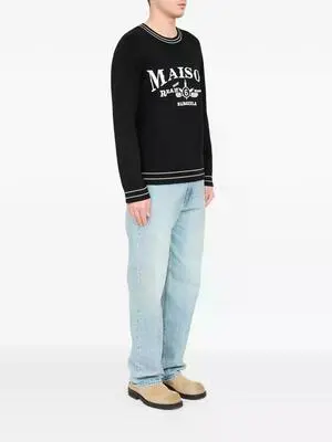 MAISON MARGIELA Wool-blend Jumper With Varsity Graphic