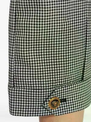 Versace Gingham Check Cropped Trousers