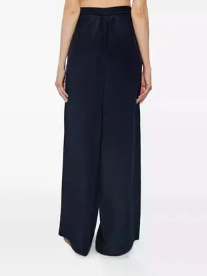 Max Mara Volonta" Navy Silk Wide-leg Trousers