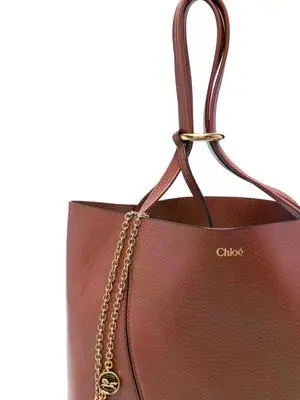 Chloé Leather Tote Bag - Brown
