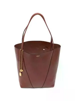 Chloé Leather Tote Bag - Brown